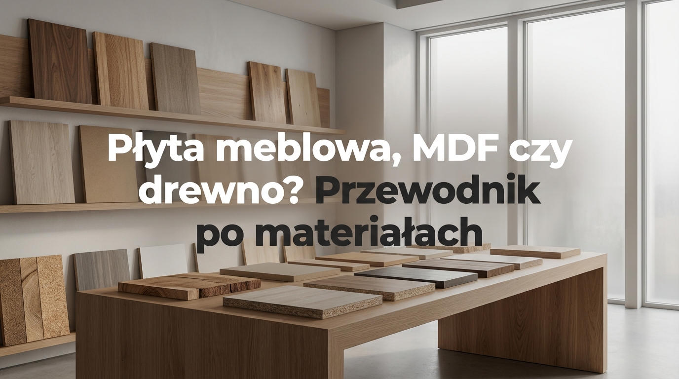 Płyta meblowa, MDF czy drewno? Przewodnik po materiałach | e-meble